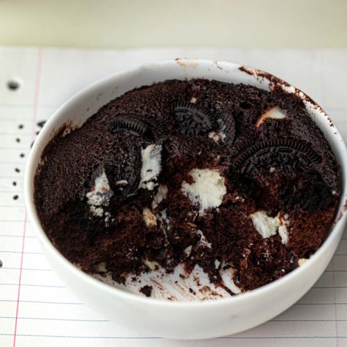 Microwave Oreo Cake Recipe - Dorm Room Cook