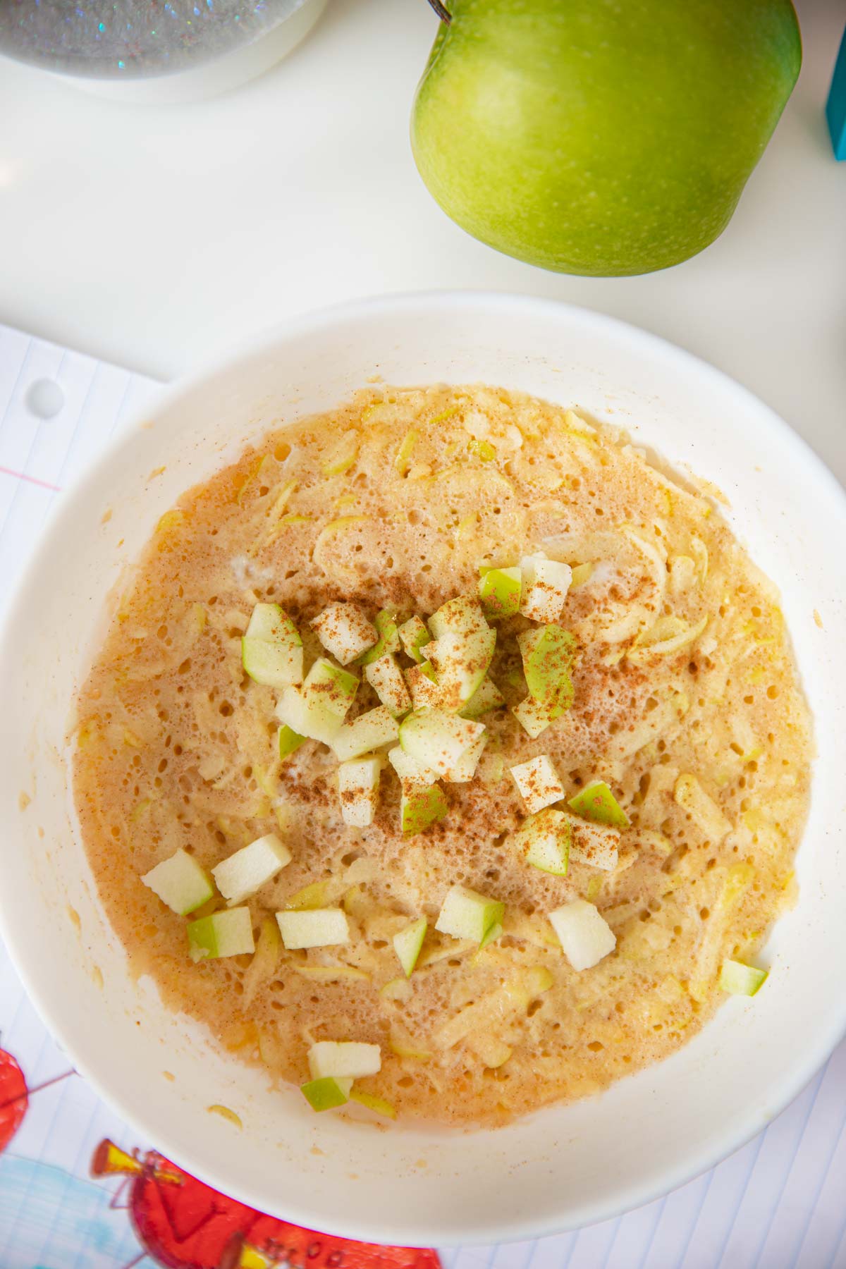 Microwave Cinnamon Apple Pancake Puff Recipe - Dorm Room Cook