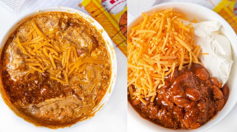 Microwave Chili Cheese Dip - Dorm Room Cook