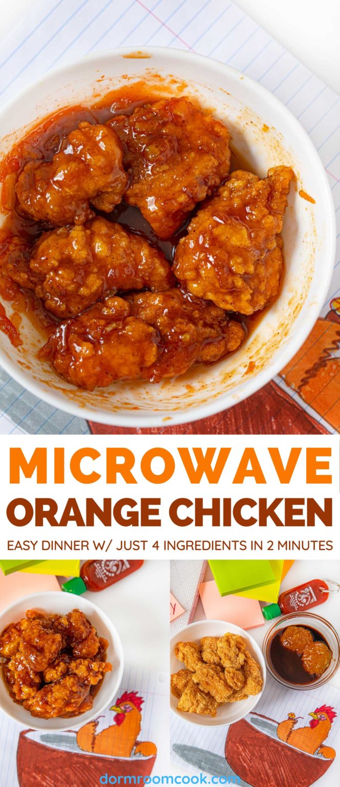 Microwave Orange Chicken (4 ingredients) Recipe - Dorm Room Cook
