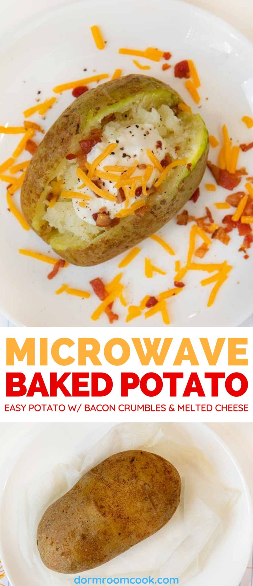 Microwave Baked Potato Recipe - Dorm Room Cook