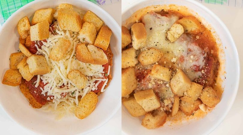Microwave Chicken Parmesan Bowls (w/Crunchy Top!) - Dorm Room Cook