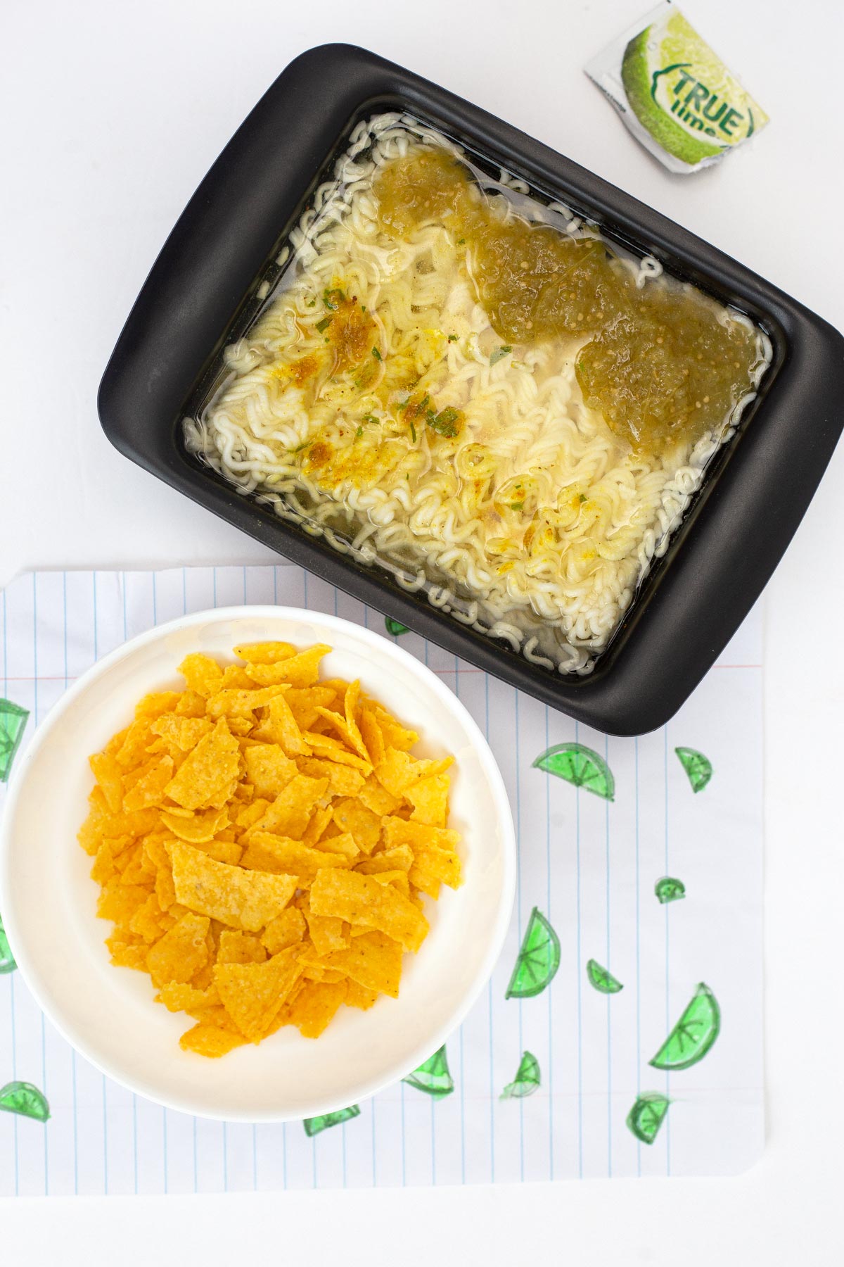 Microwave Tortilla and Lime Ramen (Easy Dorm Food!) - Dorm Room Cook