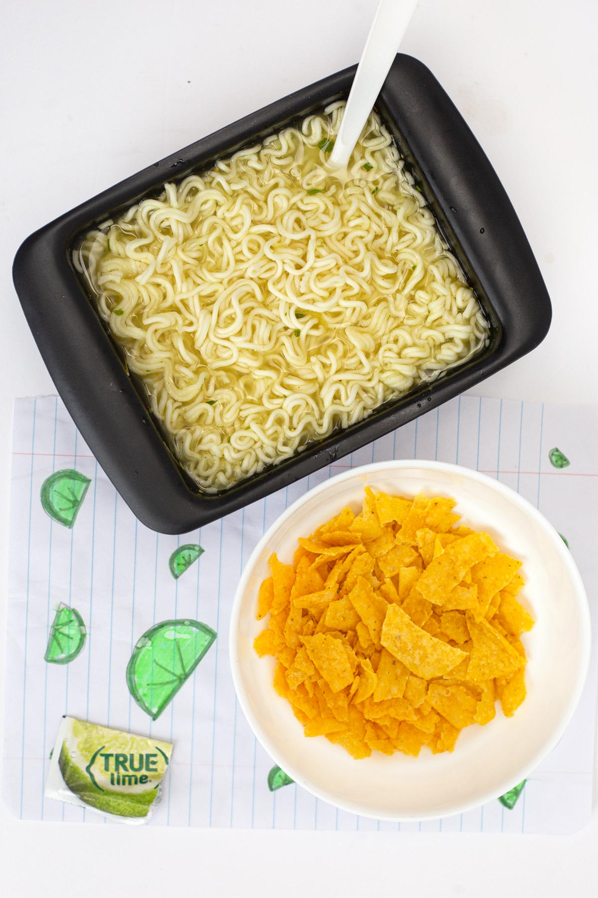 Microwave Tortilla and Lime Ramen (Easy Dorm Food!) - Dorm Room Cook