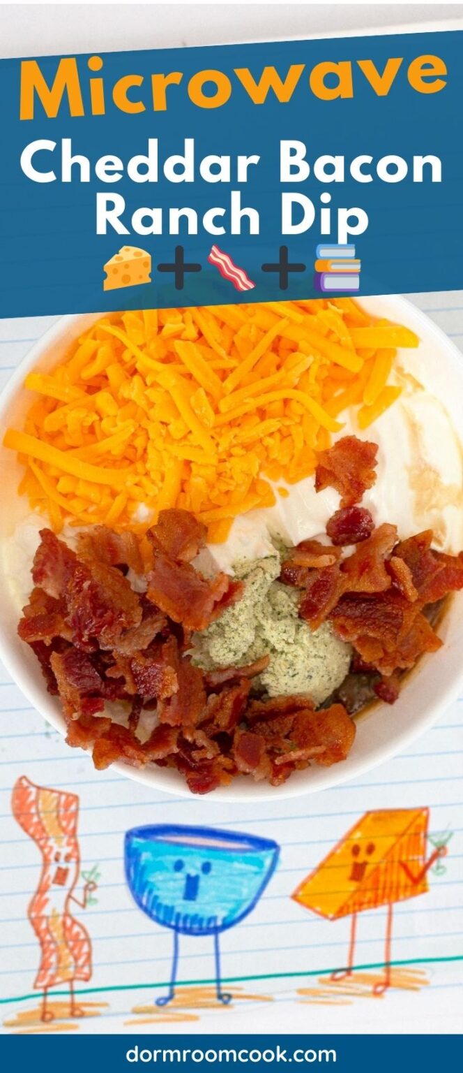 Cheddar Bacon Ranch Dip recipe - Dorm Room Cook